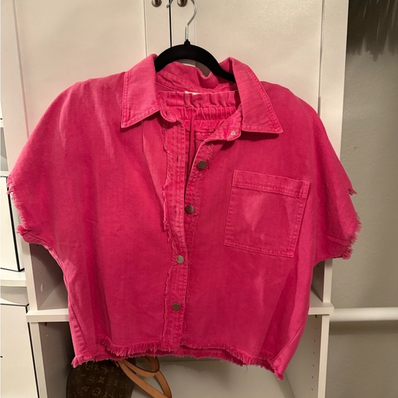 Fantastic Fawn | Other | Fantastic Fawn Hot Pink Jean Fringe Set | Poshmark